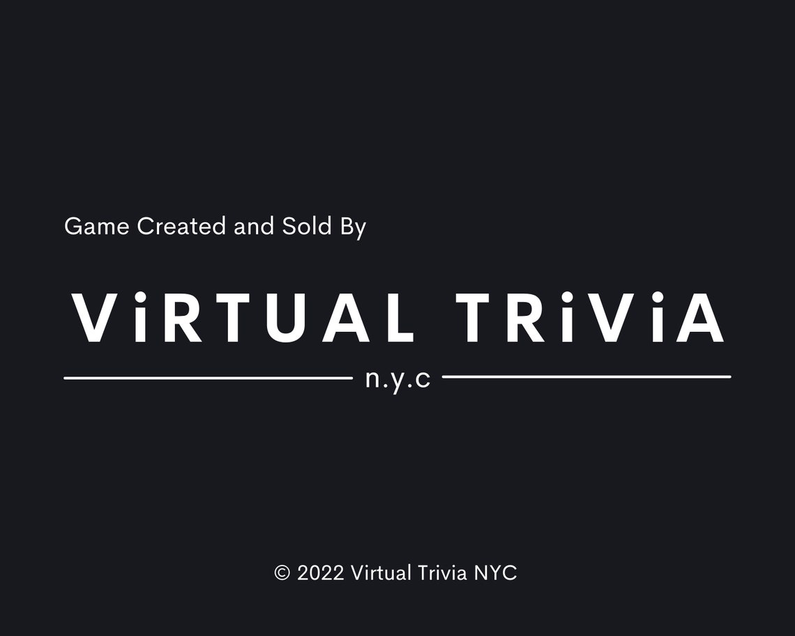 Pub Trivia Printable Game Volume 1 10 Rounds & 100 Questions. - Etsy