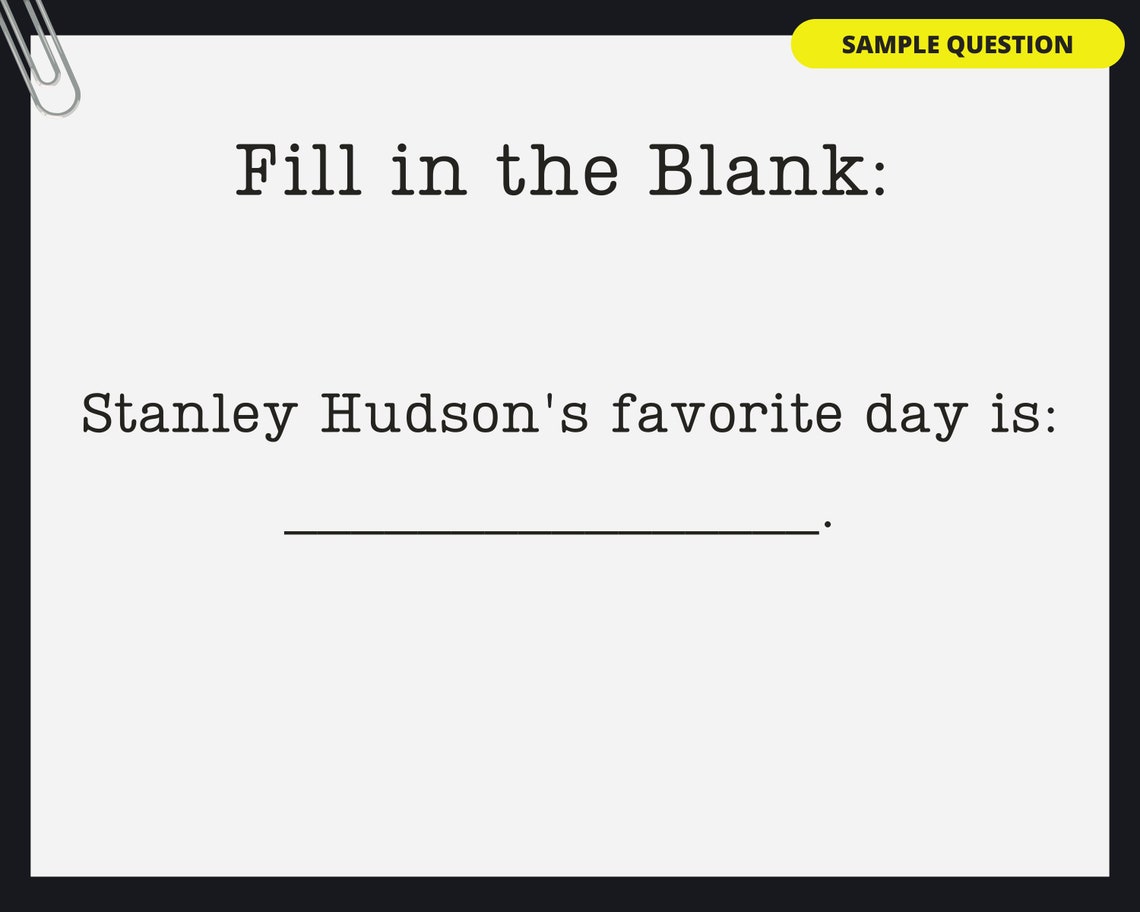 THE OFFICE TRIVIA Printable Game | 4 Rounds & 40 Questions | Instant ...