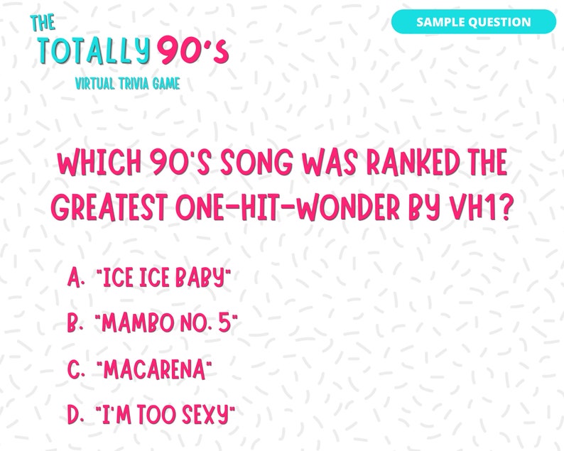 80's & 90's Digital Trivia Game Bundle 2 Games - Etsy