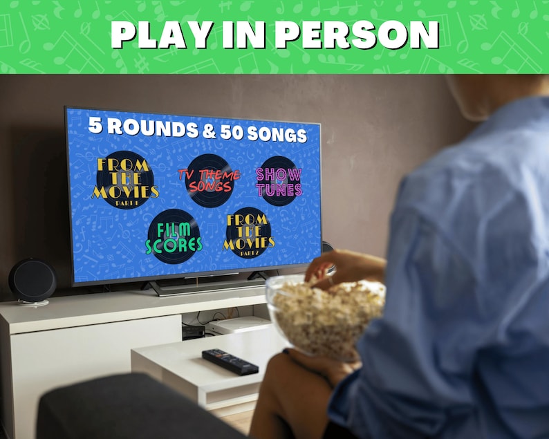 NAME THAT TUNE Digital Party Game | 5 Rounds & 50 Songs | Music Trivia ...