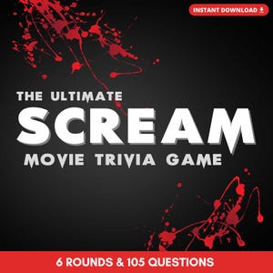 SCREAM MOVIE TRIVIA Digital Game | 6 Rounds & 105 Questions | Test ...