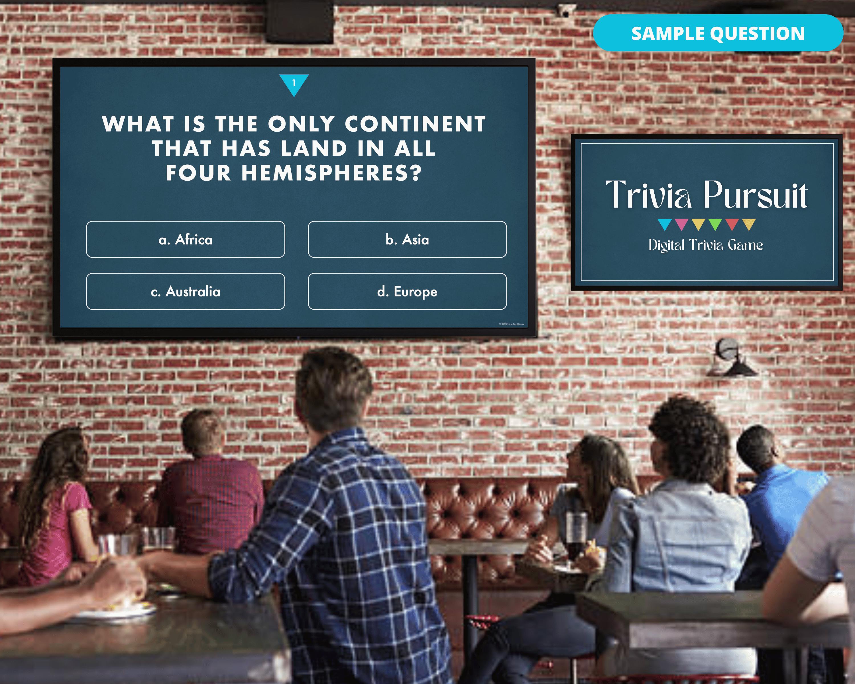 Trivia Pursuit Digital Game: 6 Rounds, 60 Questions (powerpoint, PDF ...