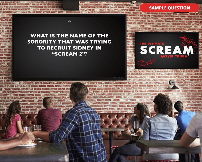 SCREAM MOVIE TRIVIA Digital Game | 6 Rounds & 105 Questions | Test ...
