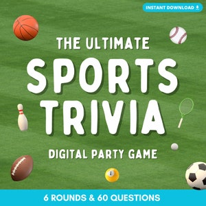Sports Trivia Powerpoint Game: 6 Rounds, 60 Questions (digital Download ...
