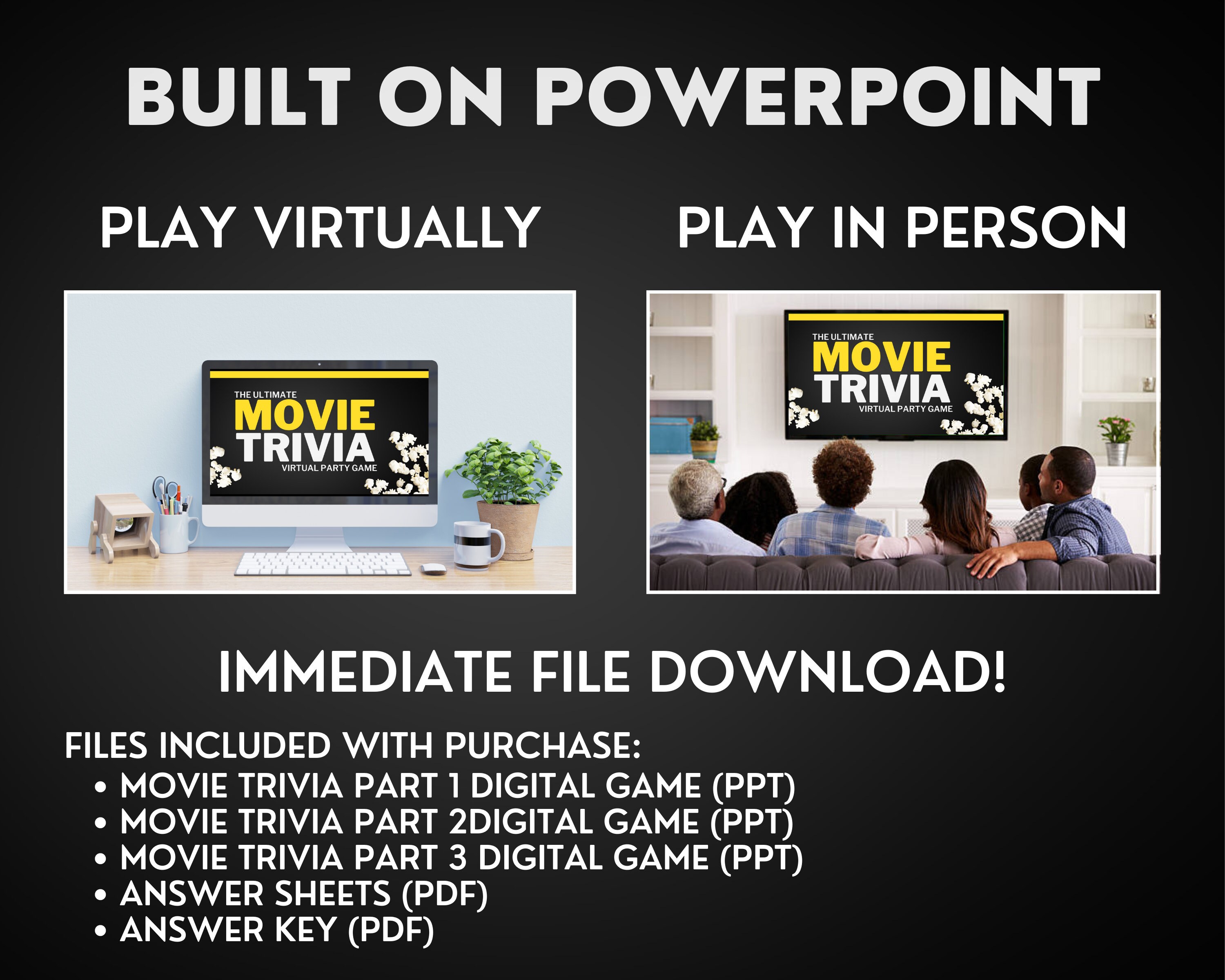 The Ultimate MOVIE TRIVIA Digital Game Bundle | 3 Games to Play ...