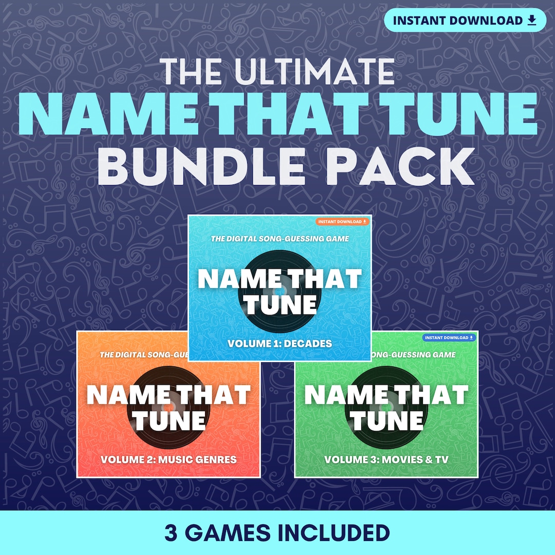 The Ultimate NAME THAT TUNE Digital Game Bundle | 3 Games to Play ...