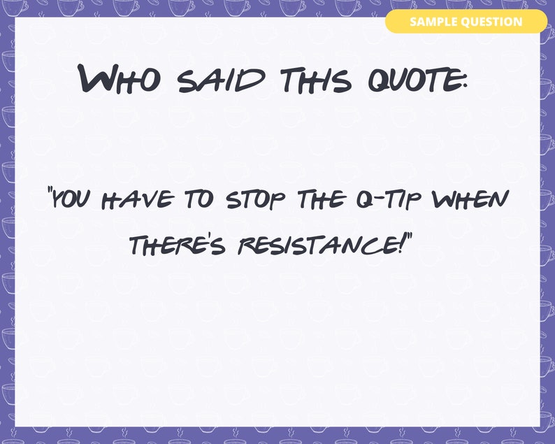 Friends TV Show Trivia Game: 50 Questions (PDF Files) - Etsy