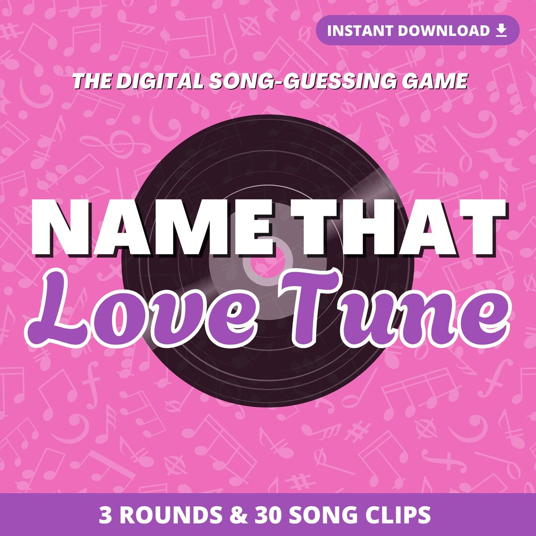 Name That LOVE Tune Digital Trivia Game | 3 Rounds & 30 Songs | Music ...