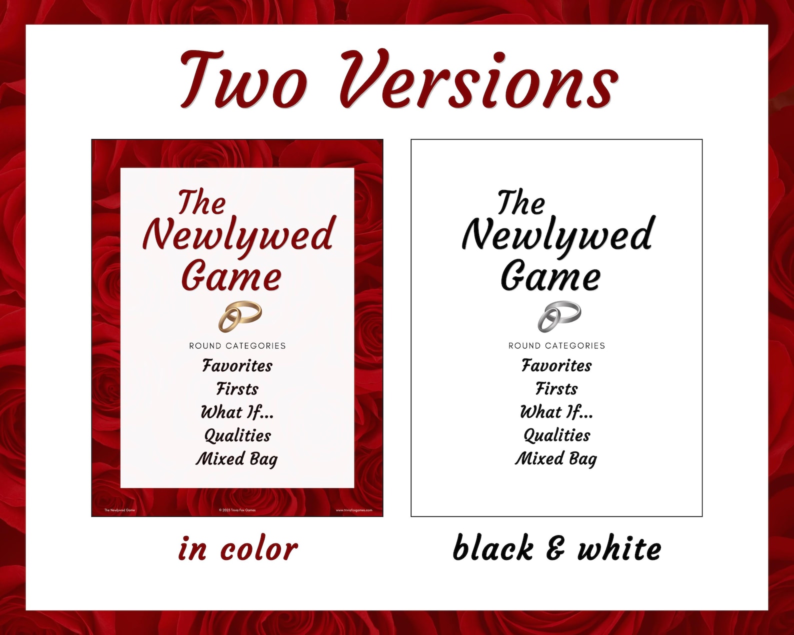 THE NEWLYWED GAME | 5 Rounds & 50 Questions | Party Game for Couples ...