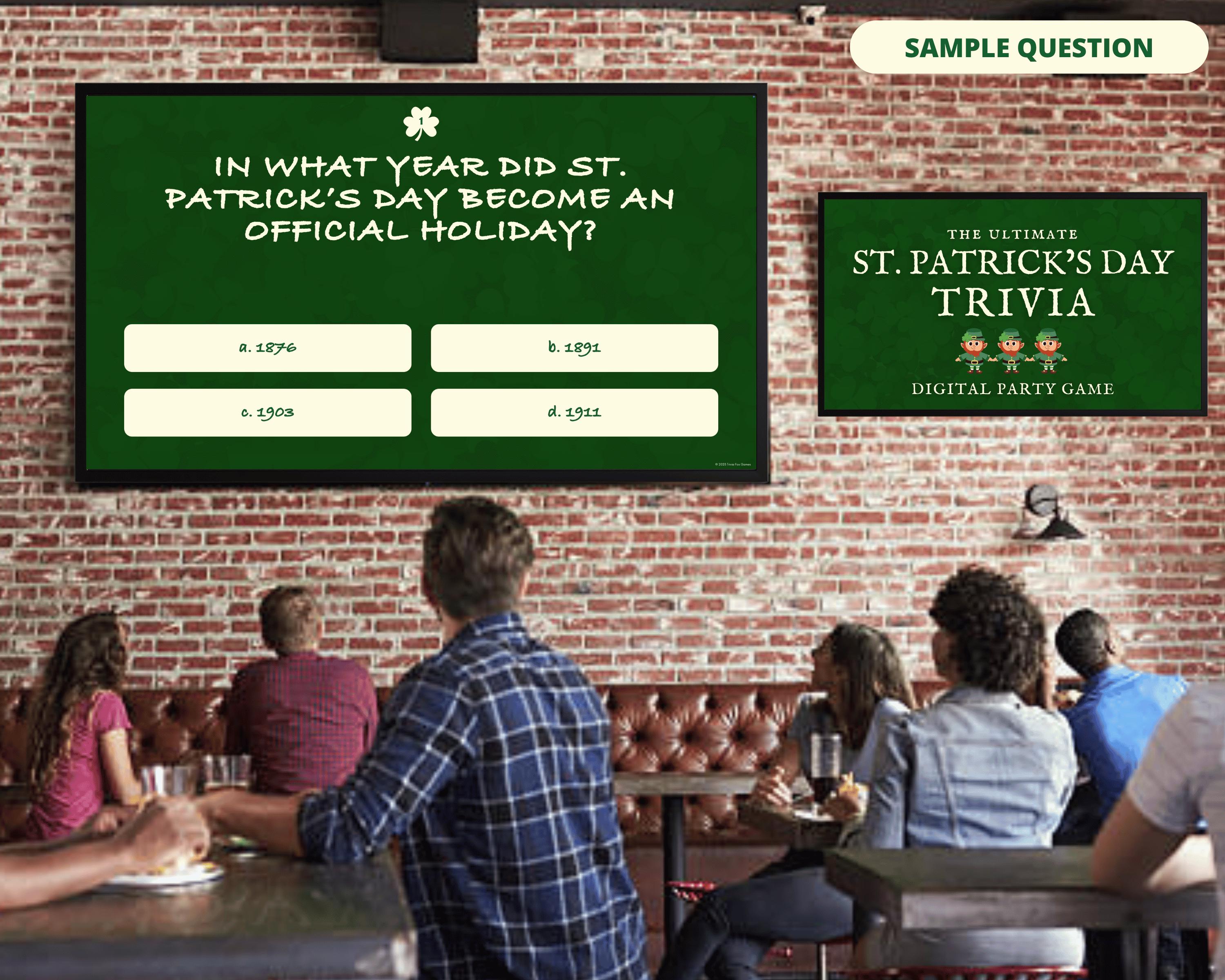 ST. PATRICK'S DAY Digital Trivia Game | Instant Download | 4 Rounds ...