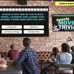 Comedy Movie Trivia Game: 80 Questions, Powerpoint (digital Download ...