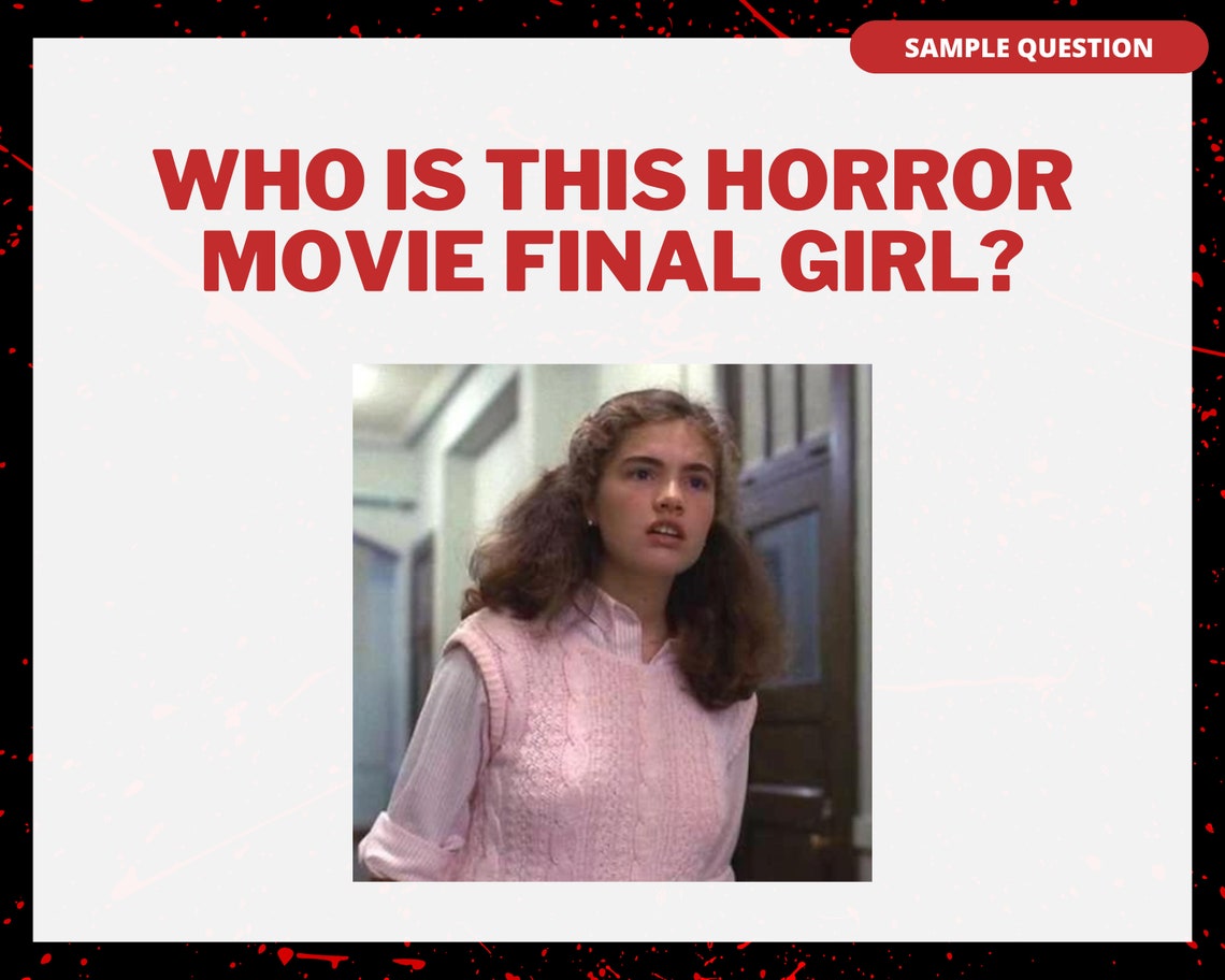 HORROR MOVIE TRIVIA Printable Game 7 Rounds & 70 Questions to Test ...