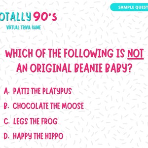 80's & 90's Digital Trivia Game Bundle | 2 Games Included: Awesome 80's ...