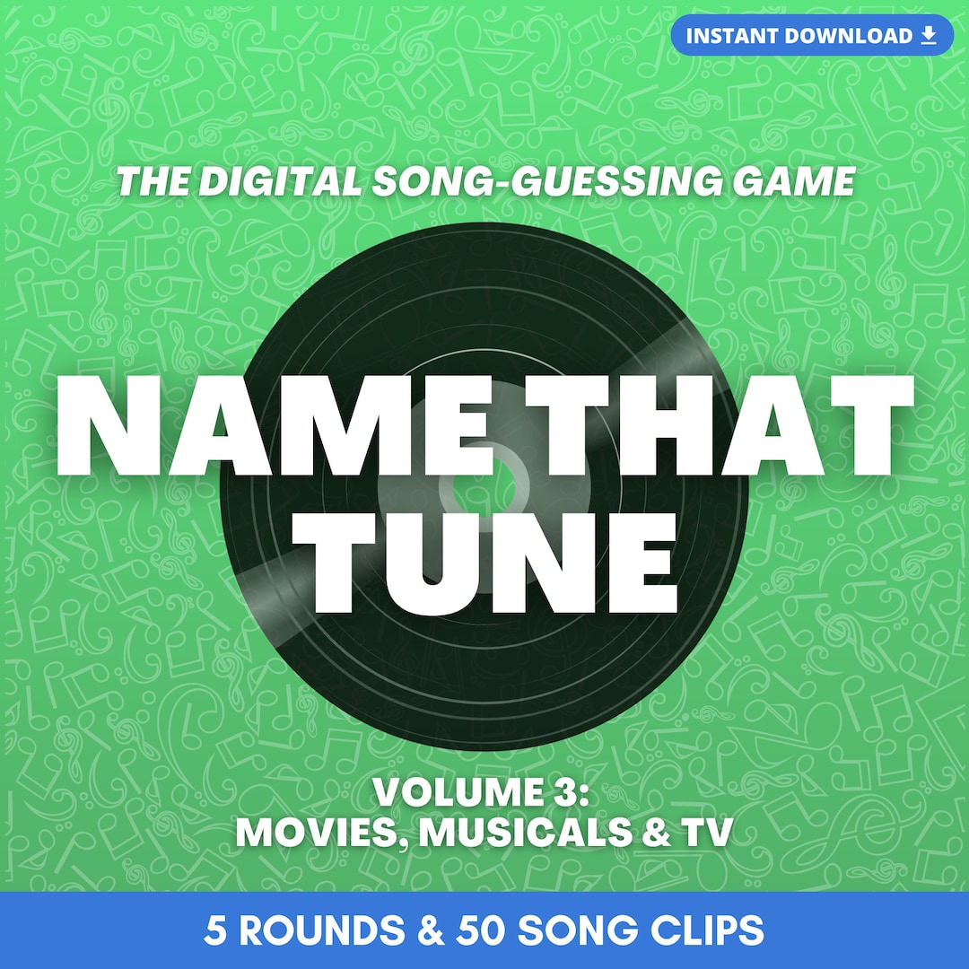 NAME THAT TUNE Digital Song-guessing Game | 5 Rounds & 50 Song Clips ...