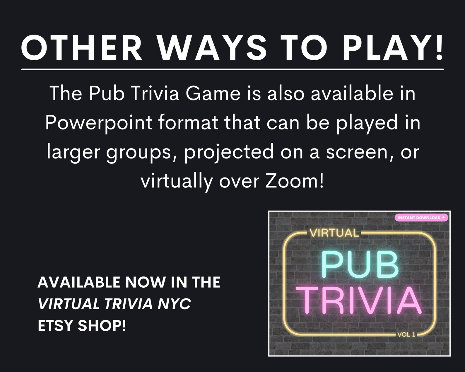 Pub Trivia Printable Game Volume 1 10 Rounds & 100 Questions. | Etsy