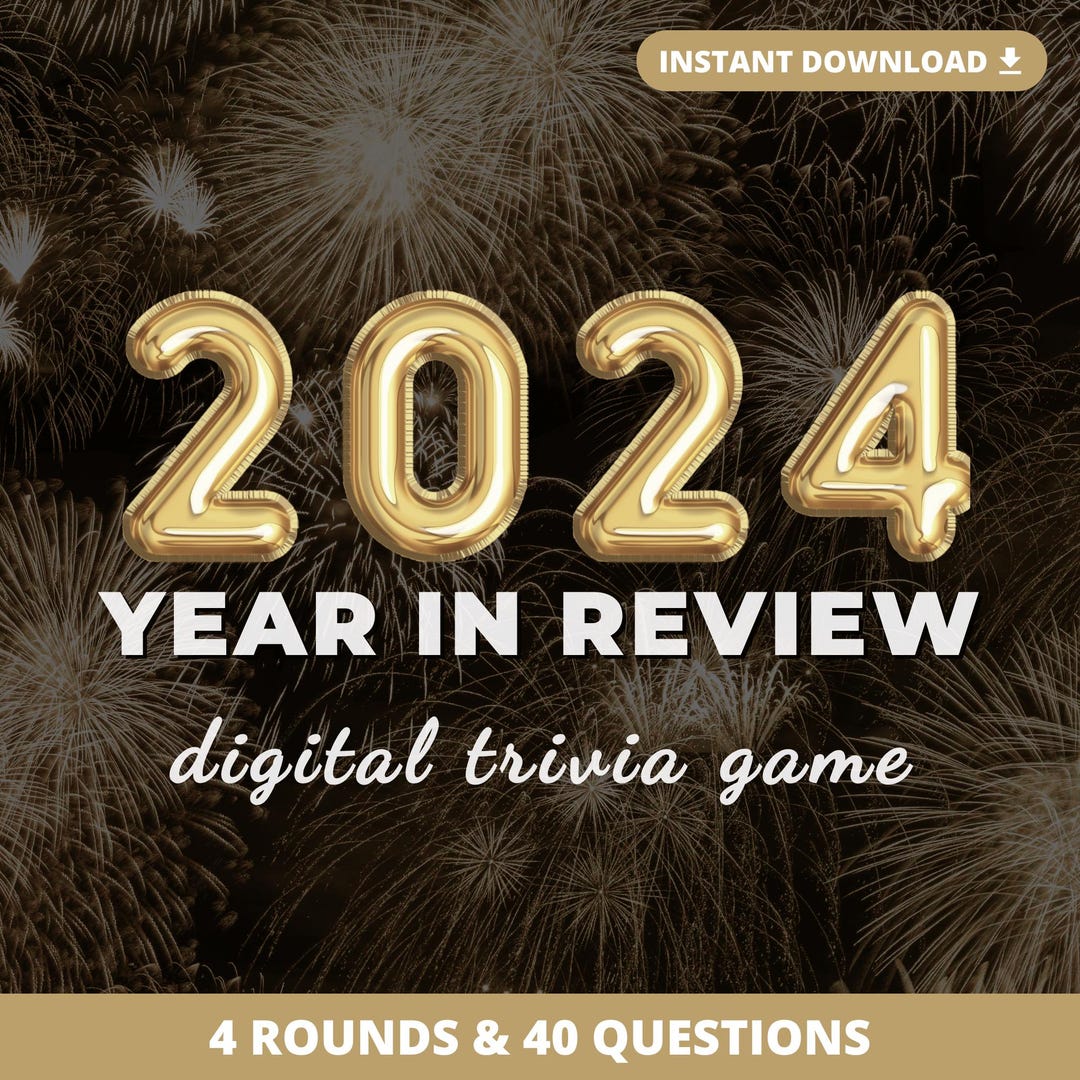 2024 TRIVIA Digital Game | 4 Rounds & 40 Questions | End of the Year ...