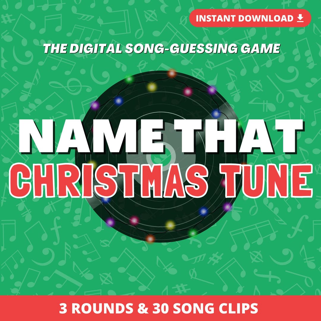 Name That CHRISTMAS Tune Digital Trivia Game | 3 Games & 30 Songs ...