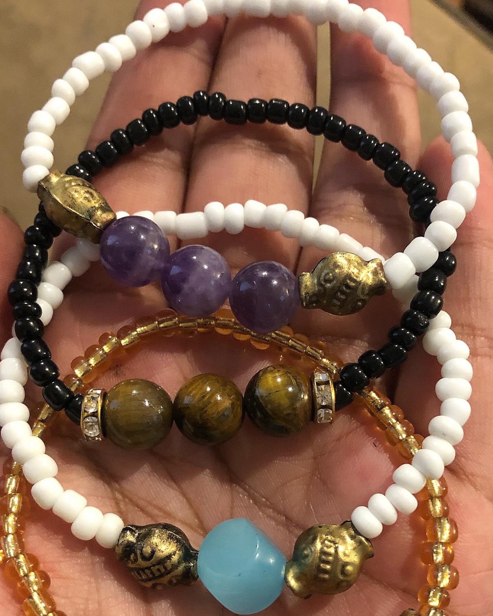 Unisex Beaded Bracelets Etsy