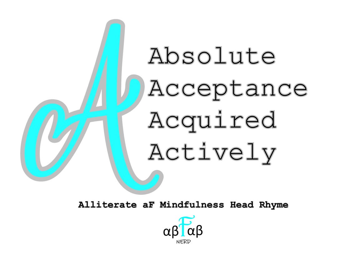 Daily Affirmation Digital Download Absolute Acceptance Acquired Actively V2 Motivational Mental ...