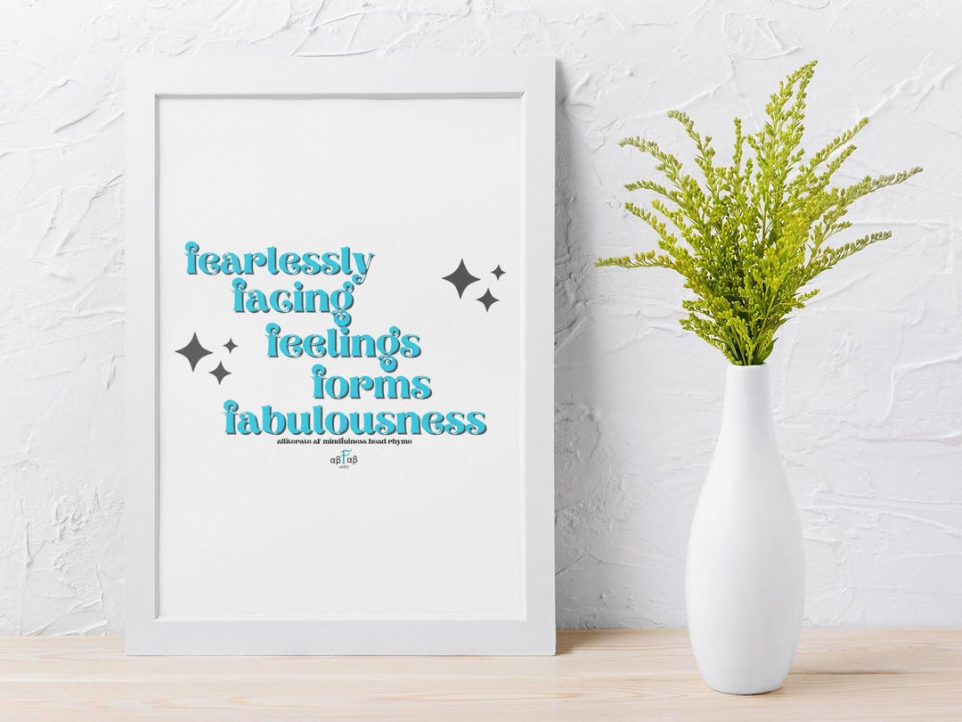 Facing V1 Mindfulness Mantra Affirmation Card Positive Quote Self ...