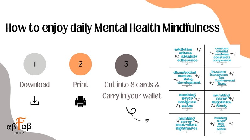 SELF-DESTRUCTION Set of 8 Daily Affirmation Digital Download V1 ...