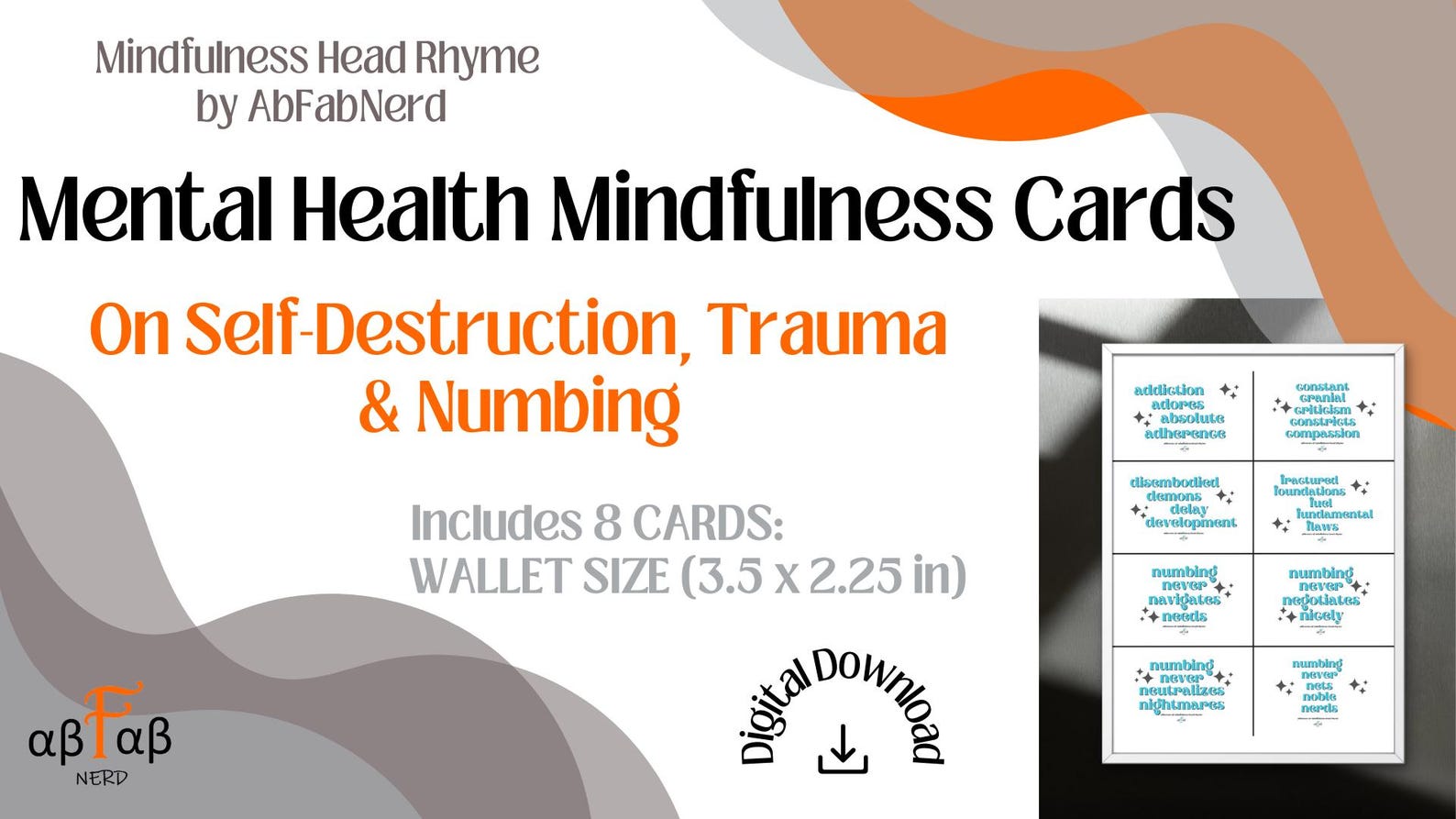SELF-DESTRUCTION Set of 8 Daily Affirmation Digital Download V1 ...