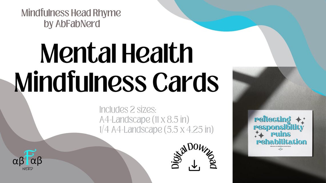 Rehabilitation V2 Affirmation Card Positive Quote Mindfulness Mantra ...