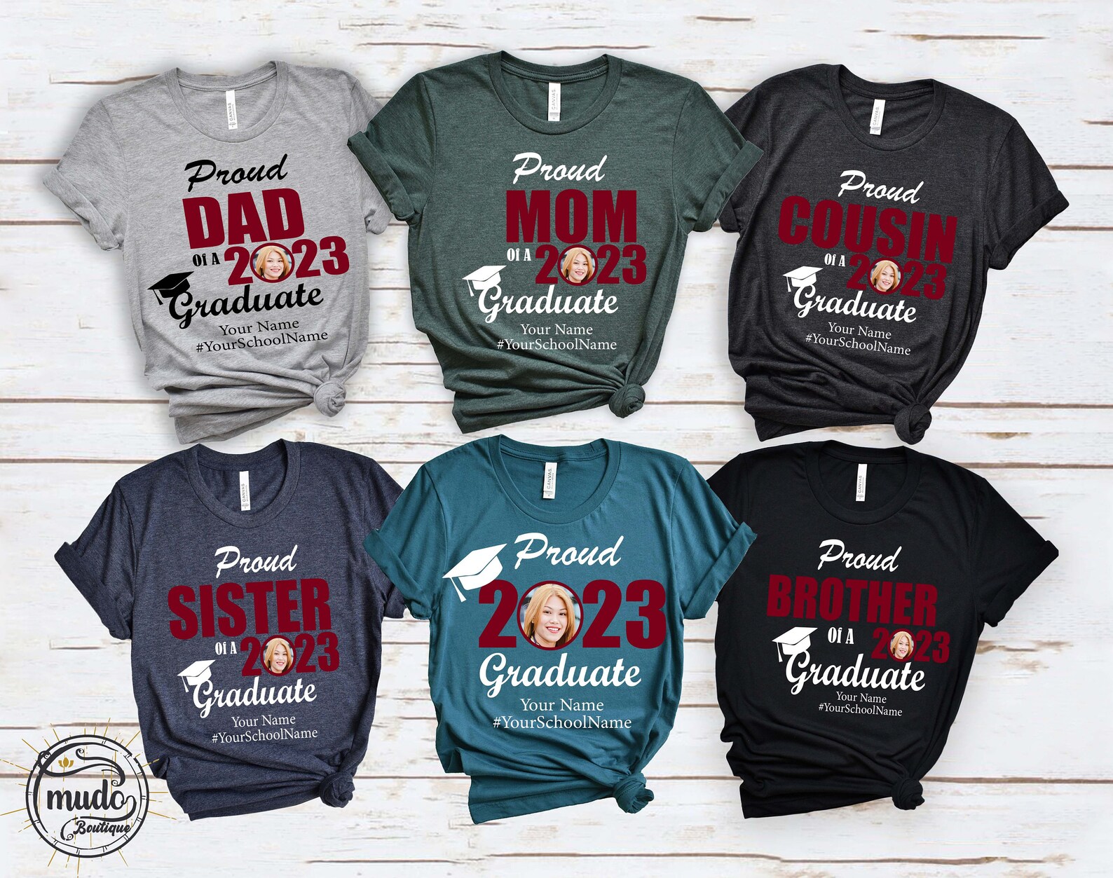 Personalized Graduation Family Shirts,custom Graduate Family 2023 Shirt ...