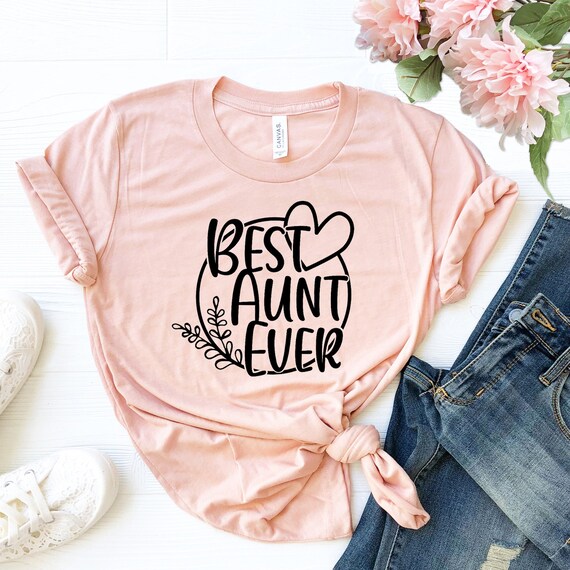 Best Aunt Ever Shirt Funny Family Shirts Gift for Aunt Cool - Etsy