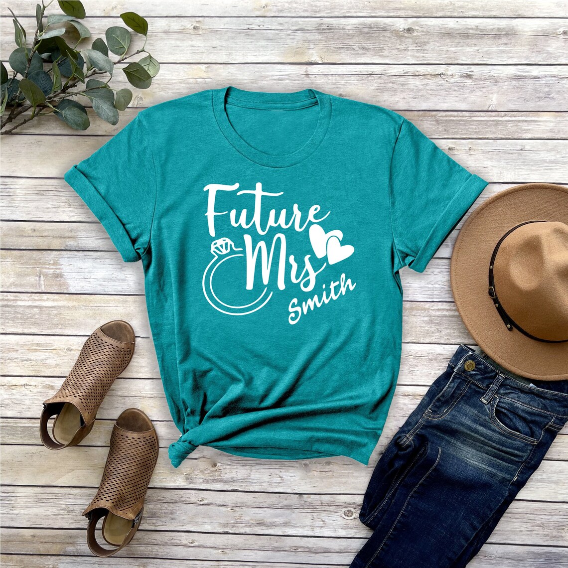 Custom Future Mrs. Shirt: Bride Engagement Gift - Etsy