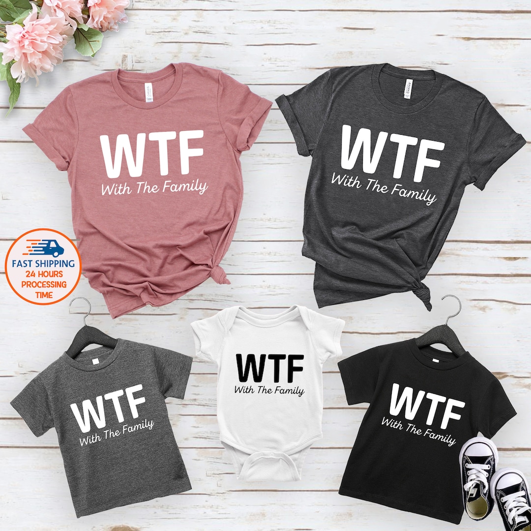 Funny Family Matching Shirts, Personalized Family T-shirts, With Family ...