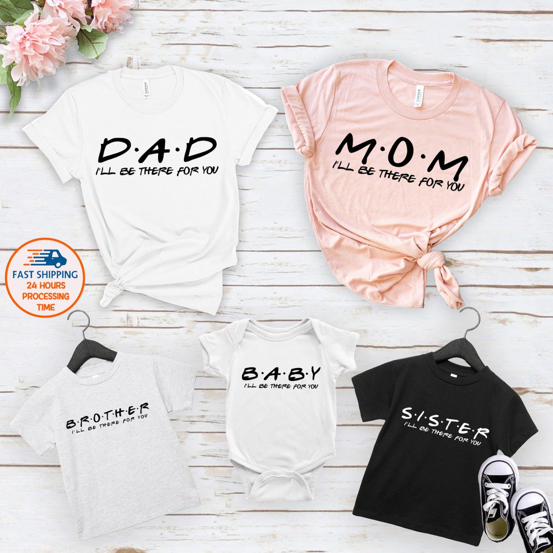 Friends TV Show Family Matching Shirts: Mom, Dad, Baby, Birthday Gift ...