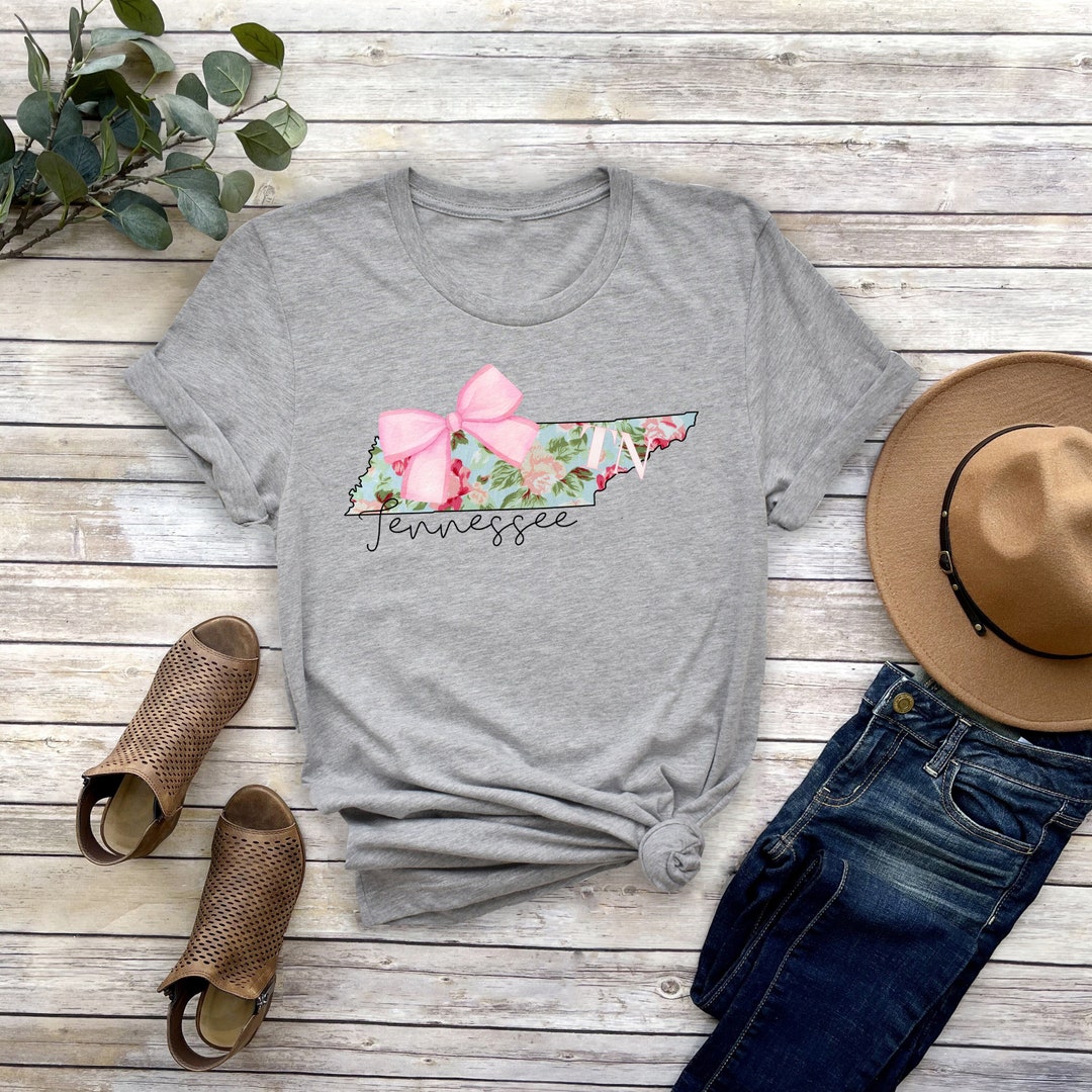 Tennessee Shirt, Tennessee Home Tee, Tennessee State Map Shirt ...