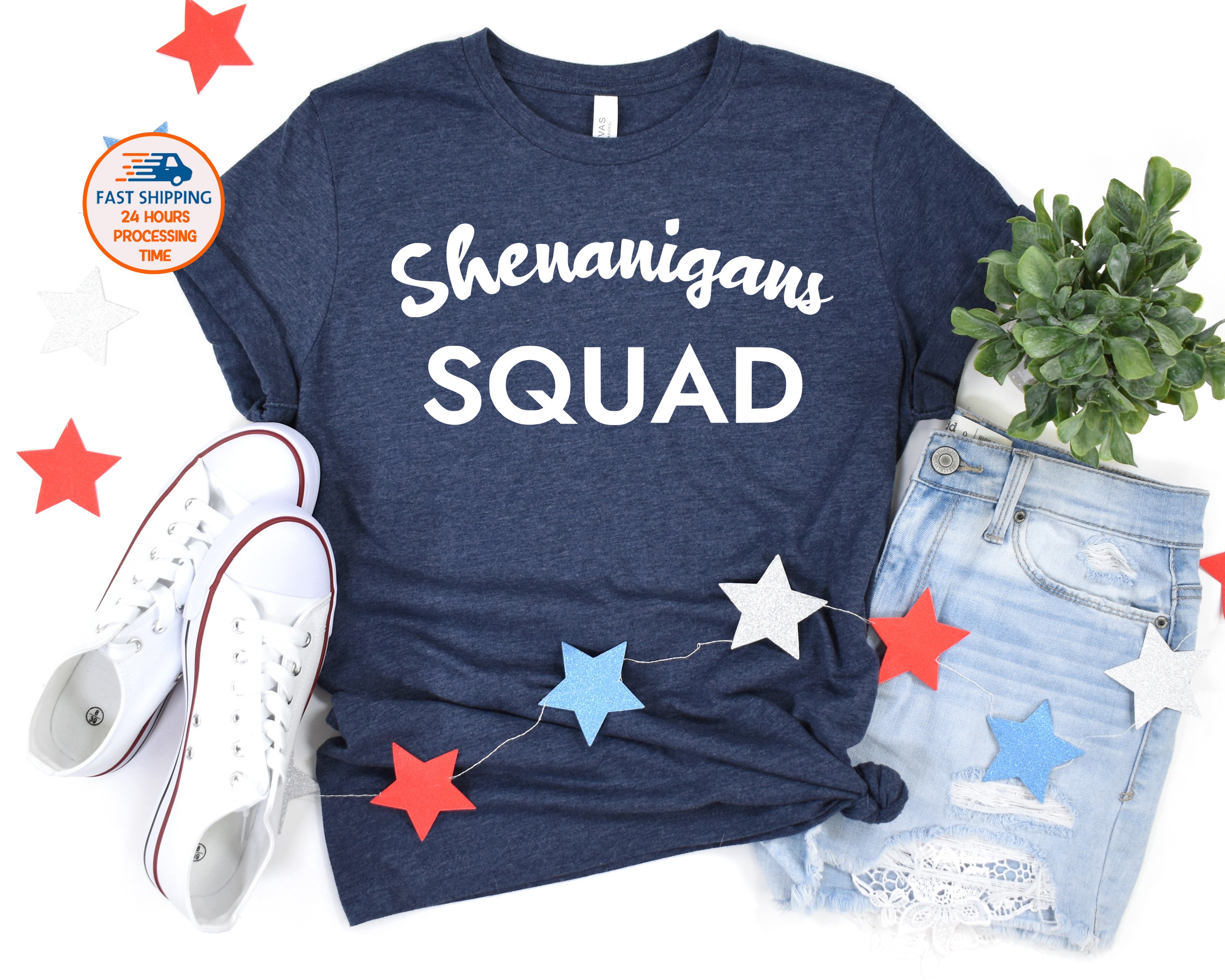Shenanigans Squad Shirt Matching St Patricks Day Shirts St | Etsy