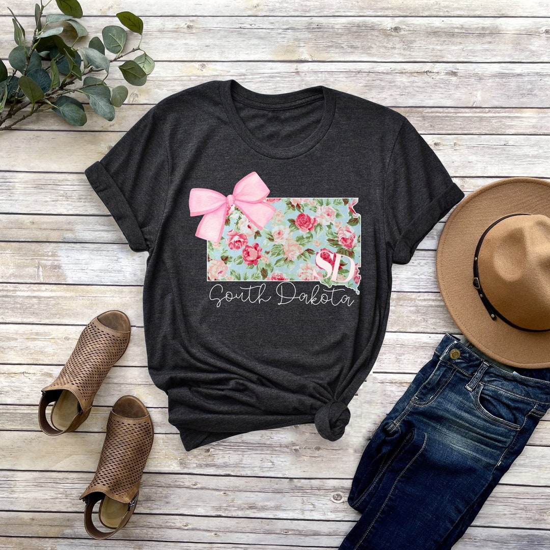 South Dakota State Map Shirt, State Map Shirt, South Dakotans Gifts ...