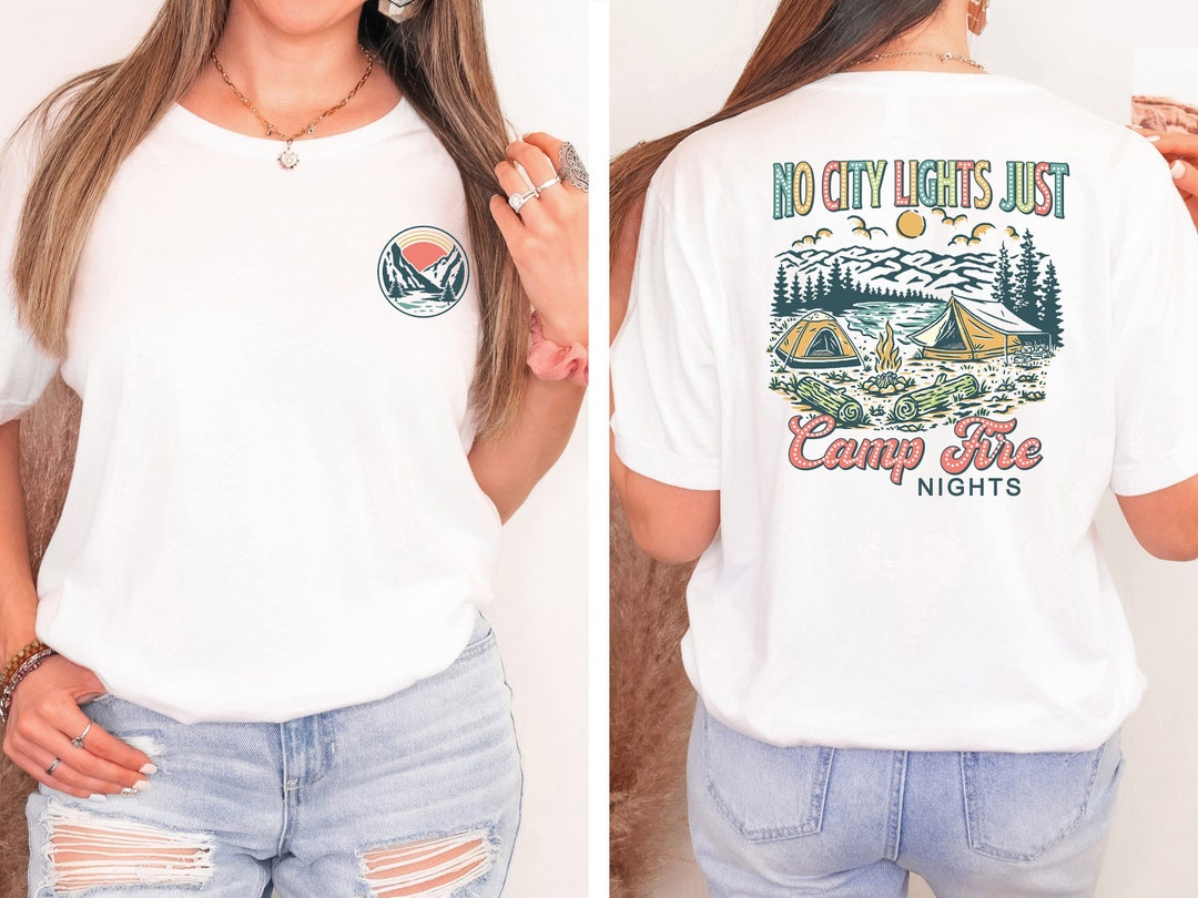 No City Lights Just Camp Fire Nights Shirt, Camp School Shirt, Camping ...
