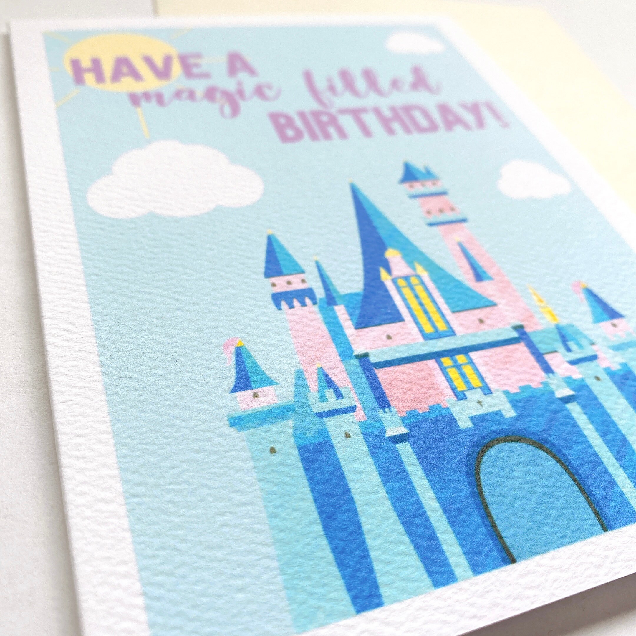 Disney Inspired Birthday Card | Castle Card | Personalized Card - Etsy