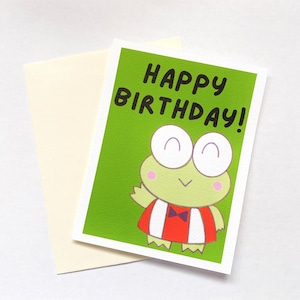 Keroppi Card | Sanrio Birthday Card | Cute Birthday Card | Personalized ...