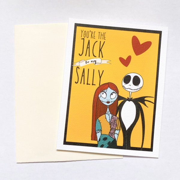 Jack and Sally Card Stickers - Etsy