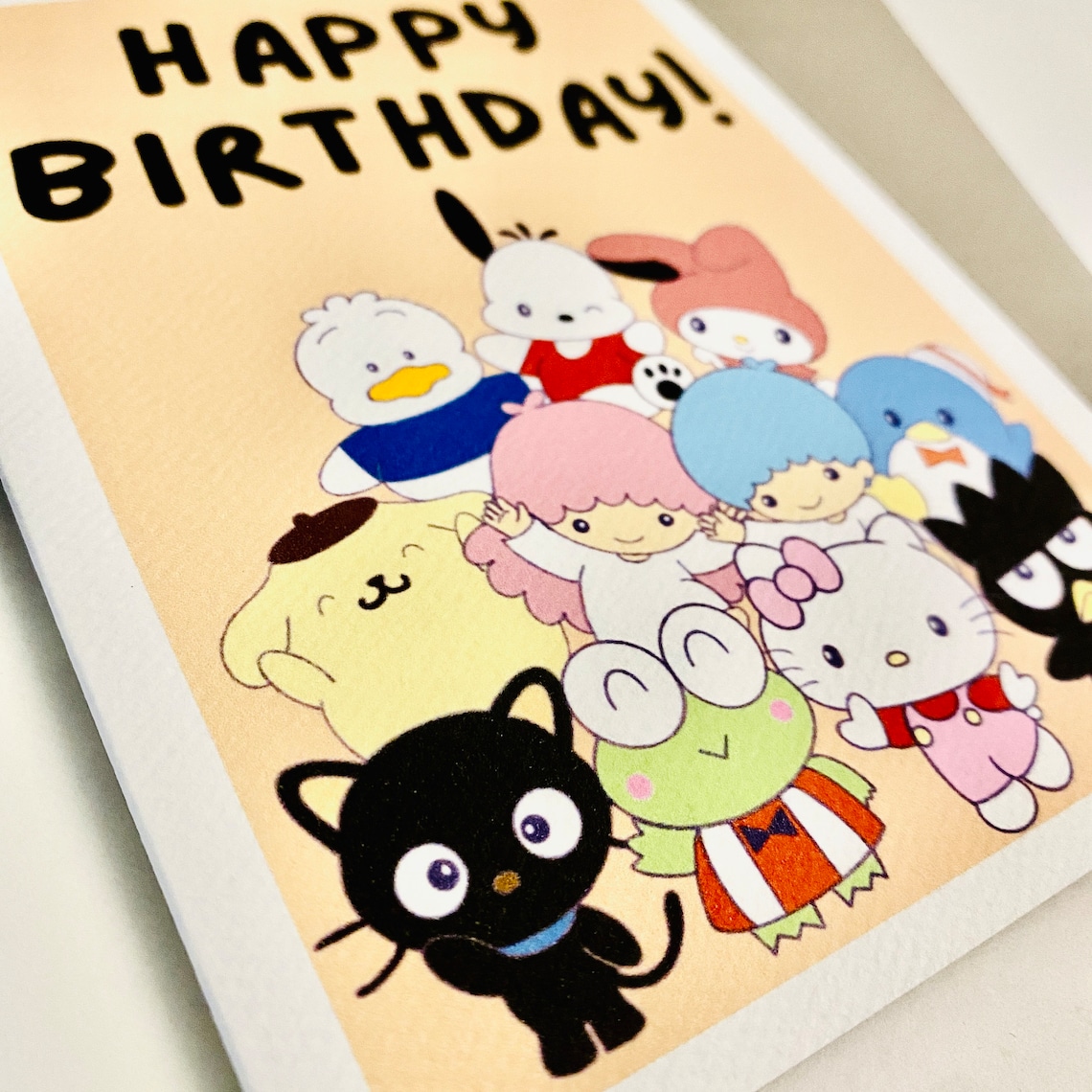 Sanrio Birthday Card Cute Birthday Card Personalized Card - Etsy