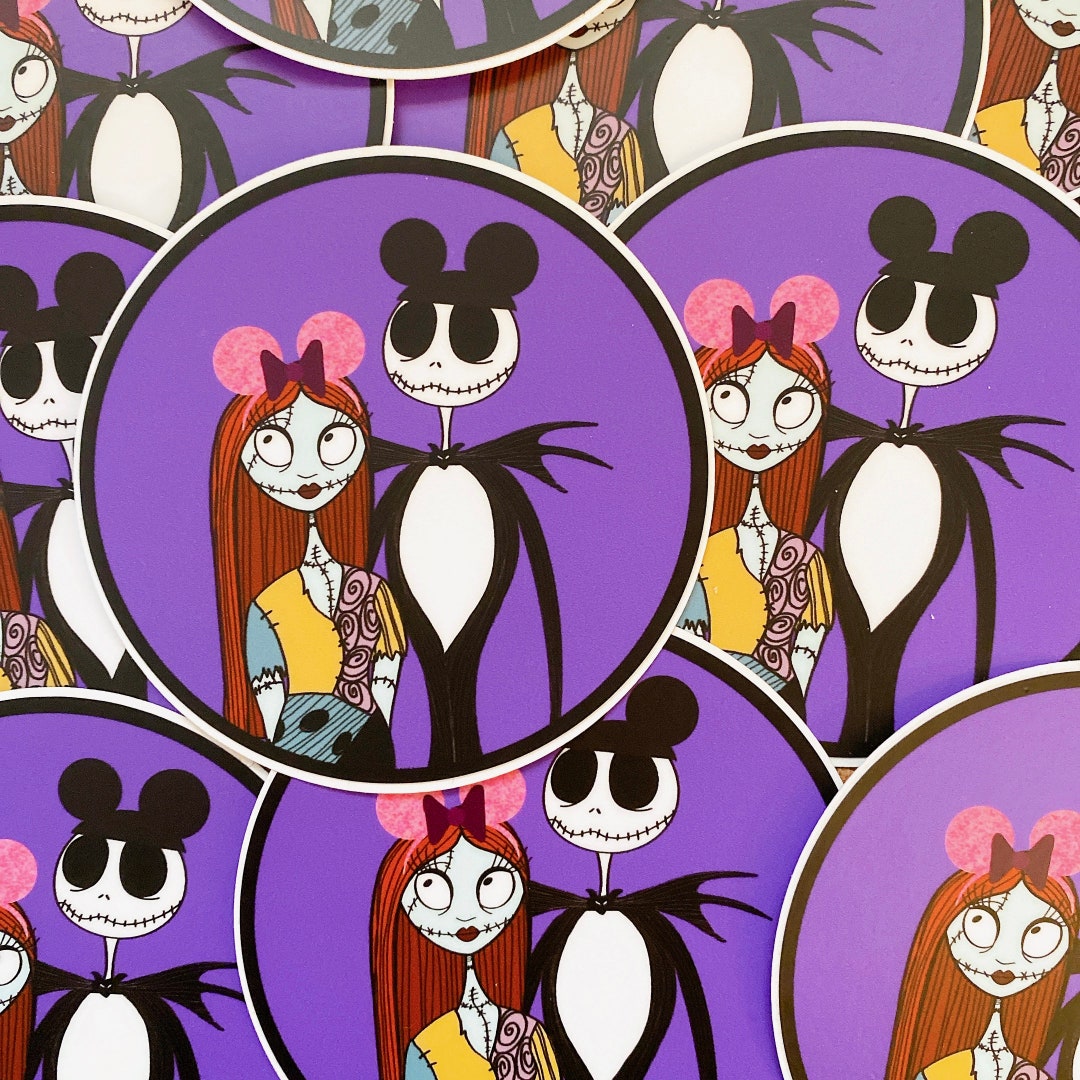 Jack and Sally Sticker Disney Sticker Nightmare Before Christmas ...