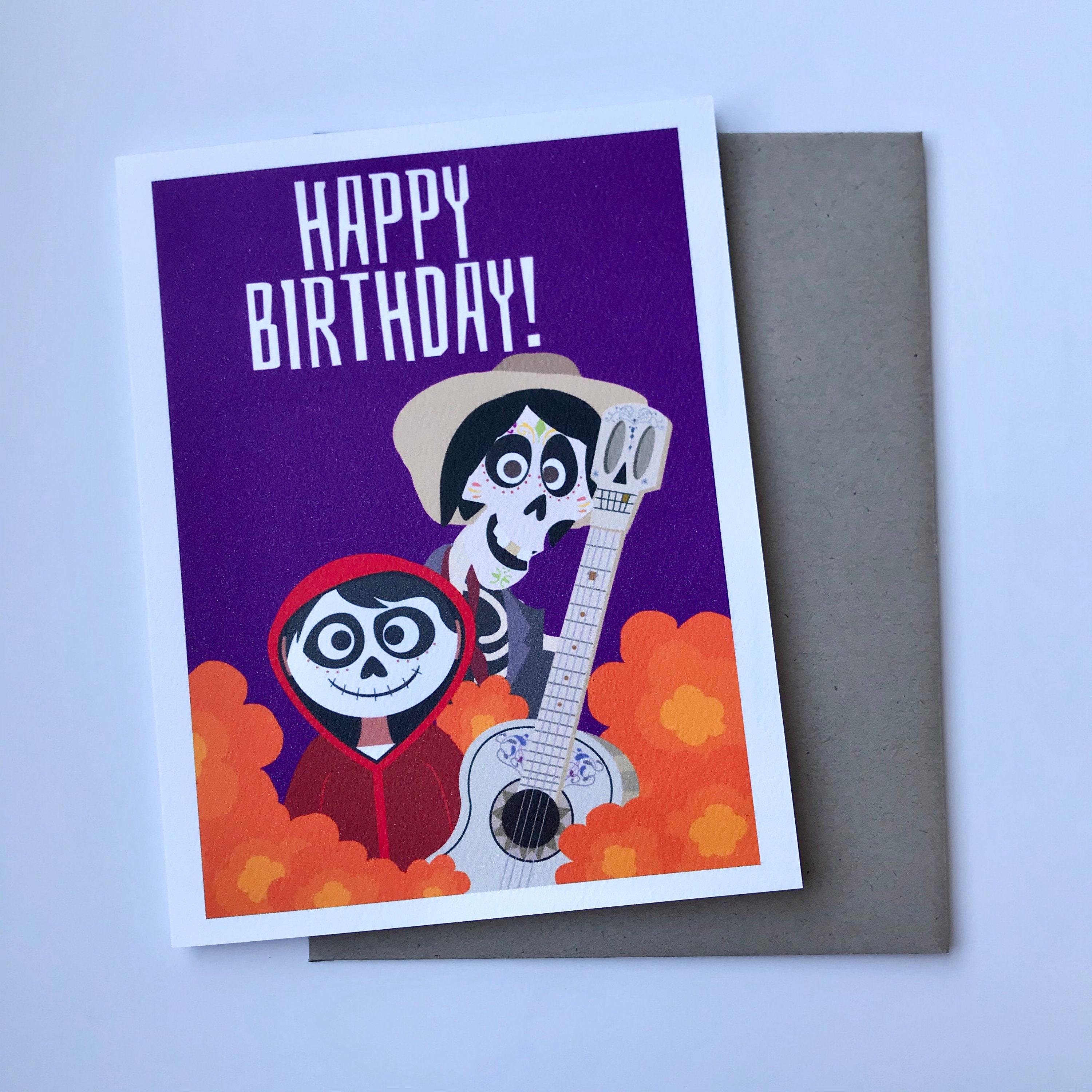 Cute Birthday Card Disney Pixar Coco Card Personalized - Etsy