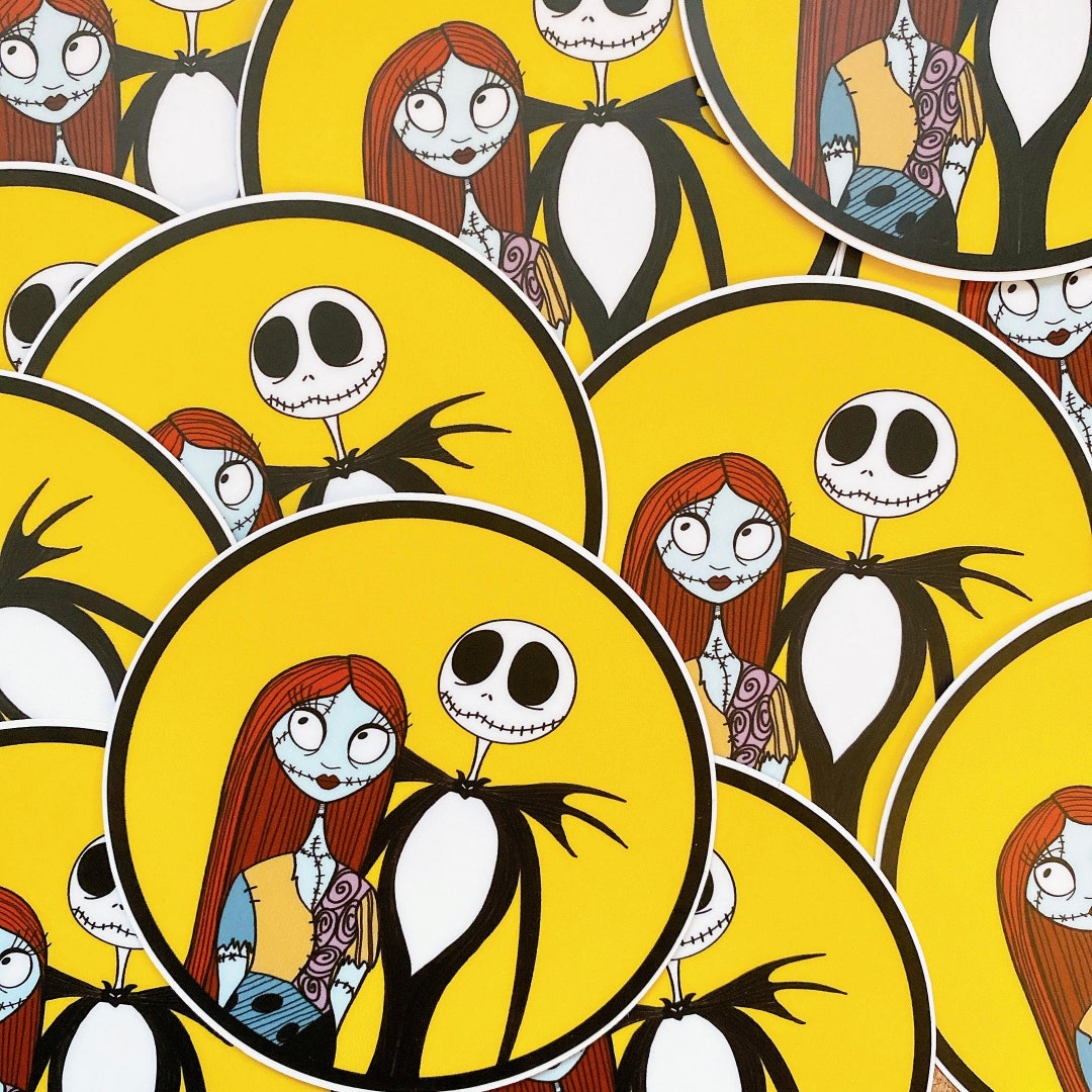 Jack and Sally Sticker | Disney Sticker Nightmare Before Christmas ...