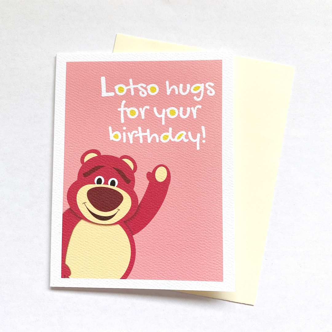 Toy Story Lotso Birthday Card | Personalized Card - Etsy