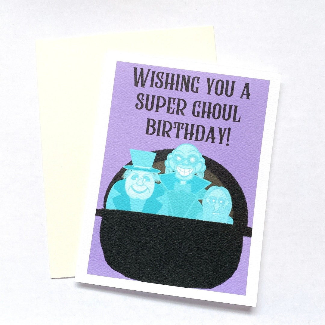 Haunted Mansion Birthday Card | Happy Haunts Card | Personalized Card ...