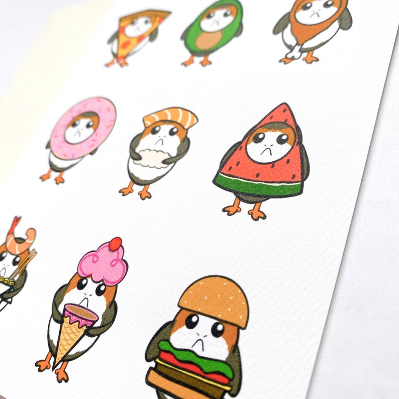 Cute Star Wars Card | Porg Greeting Card | Thinking of You | Greeting ...