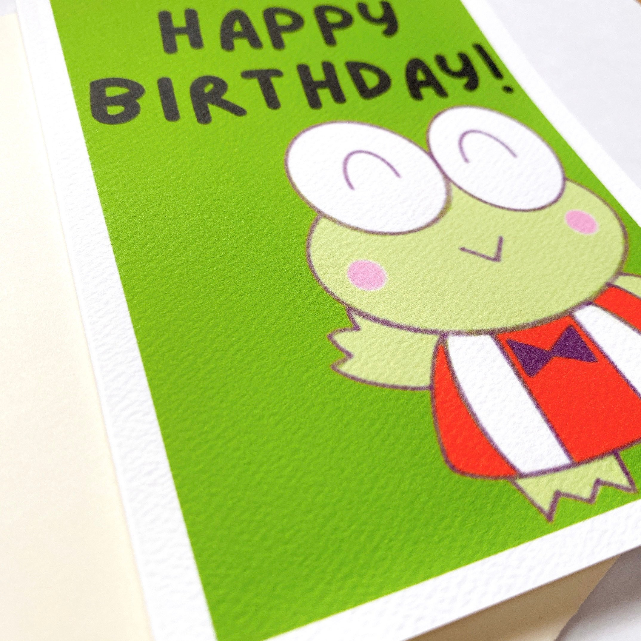 Keroppi Card | Sanrio Birthday Card | Cute Birthday Card | Personalized ...