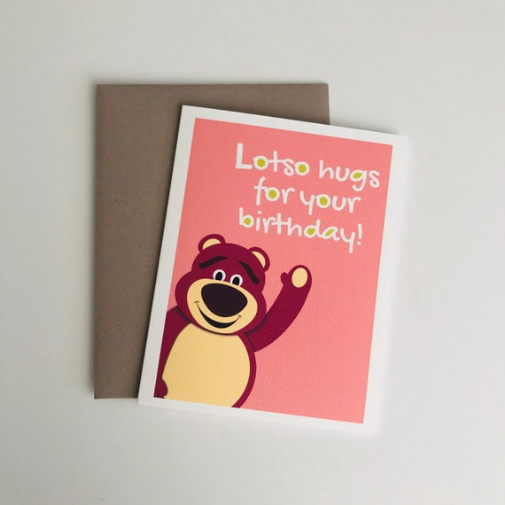 Toy Story Lotso Birthday Card Personalized Card | Etsy