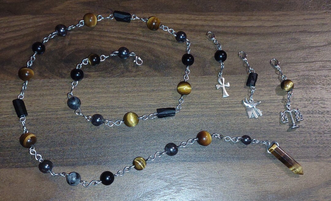 Anubis Inspired Pendulum Anubis Prayer Beads Anubis - Etsy