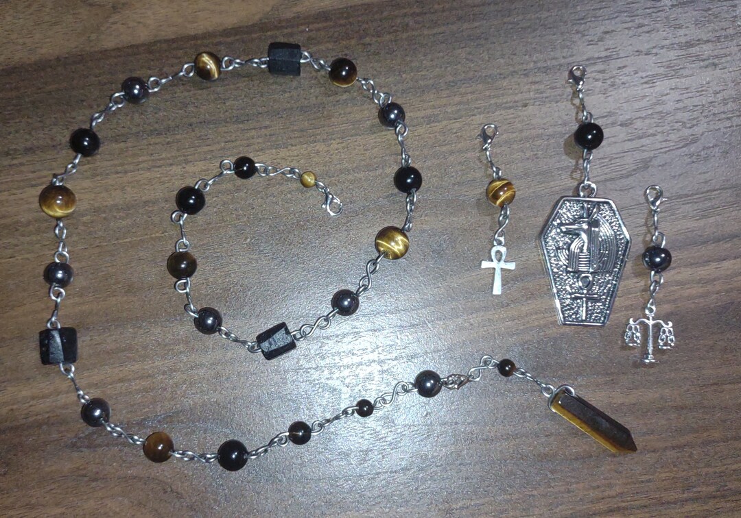 Anubis Inspired Pendulum, Anubis Prayer Beads , Anubis Transformer ...